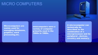 Types of computer WITH AI AND MACHINE LEARNING | PPT