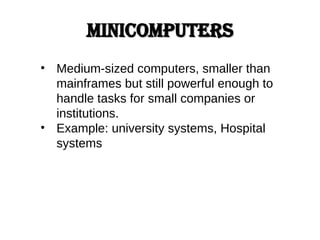 Types of Computer depend on size and also the generation wise .pptx