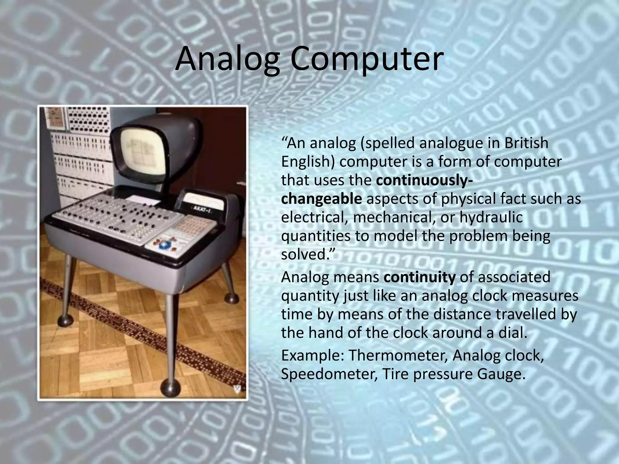 Types of computer | PPTX | Computing | Technology & Computing