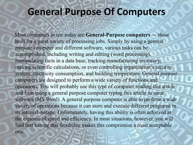 Types of computer | PPTX | Computing | Technology & Computing