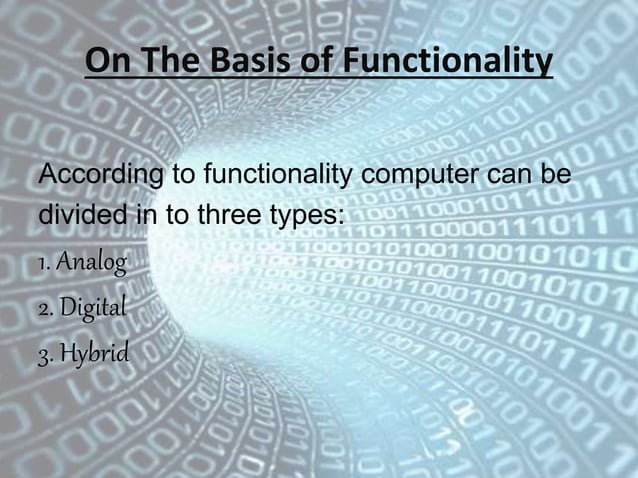 Types of computer | PPTX | Computing | Technology & Computing