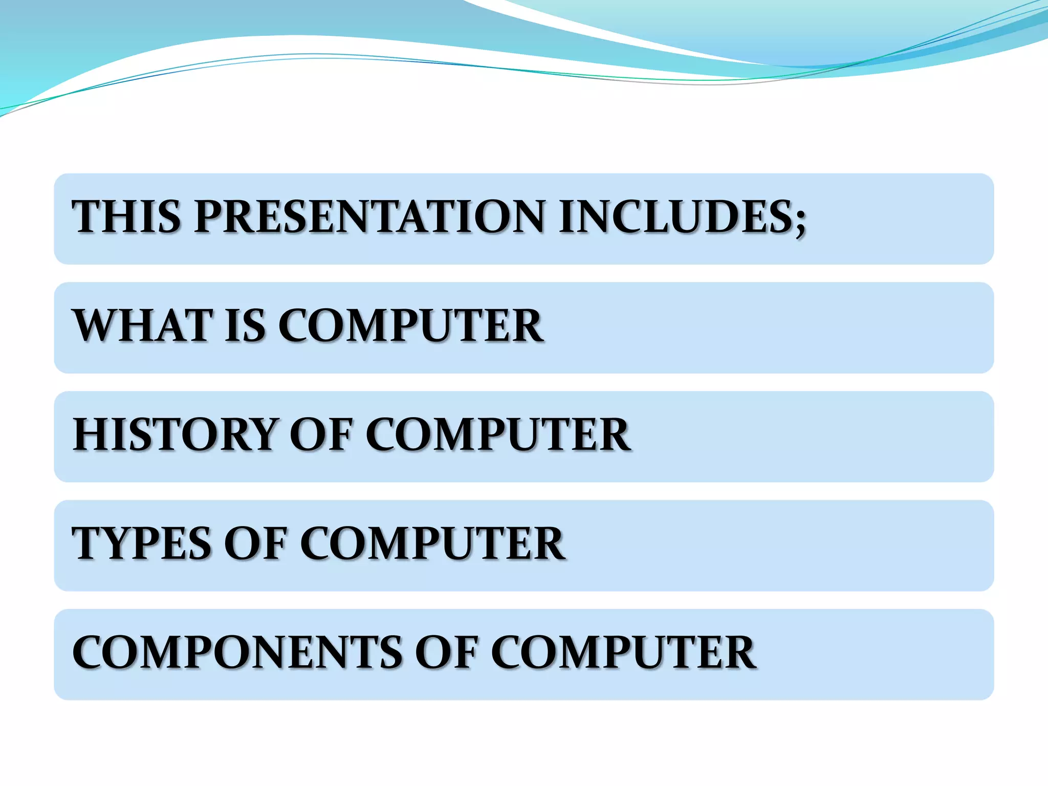 Types of computer and its history | PPTX