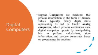 types of computer by Dr.Mamoona Anam.pptx | Computing | Technology & Computing