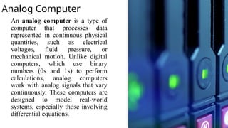 types of computer by Dr.Mamoona Anam.pptx | Computing | Technology & Computing