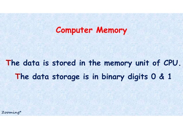 Computer Memory Types - Primary Memory - Secondary Memory | PDF