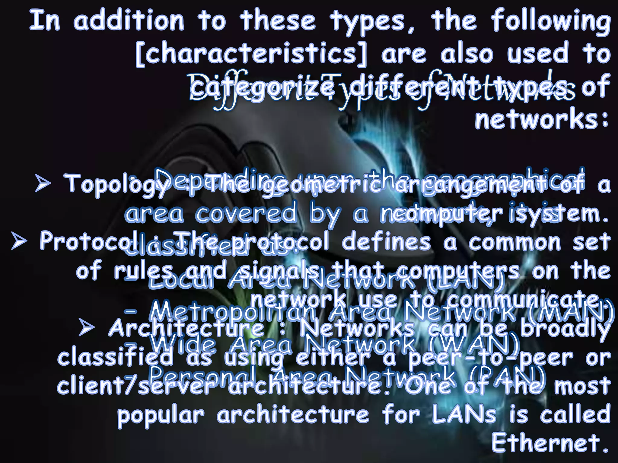 Types of computer networks | PPTX