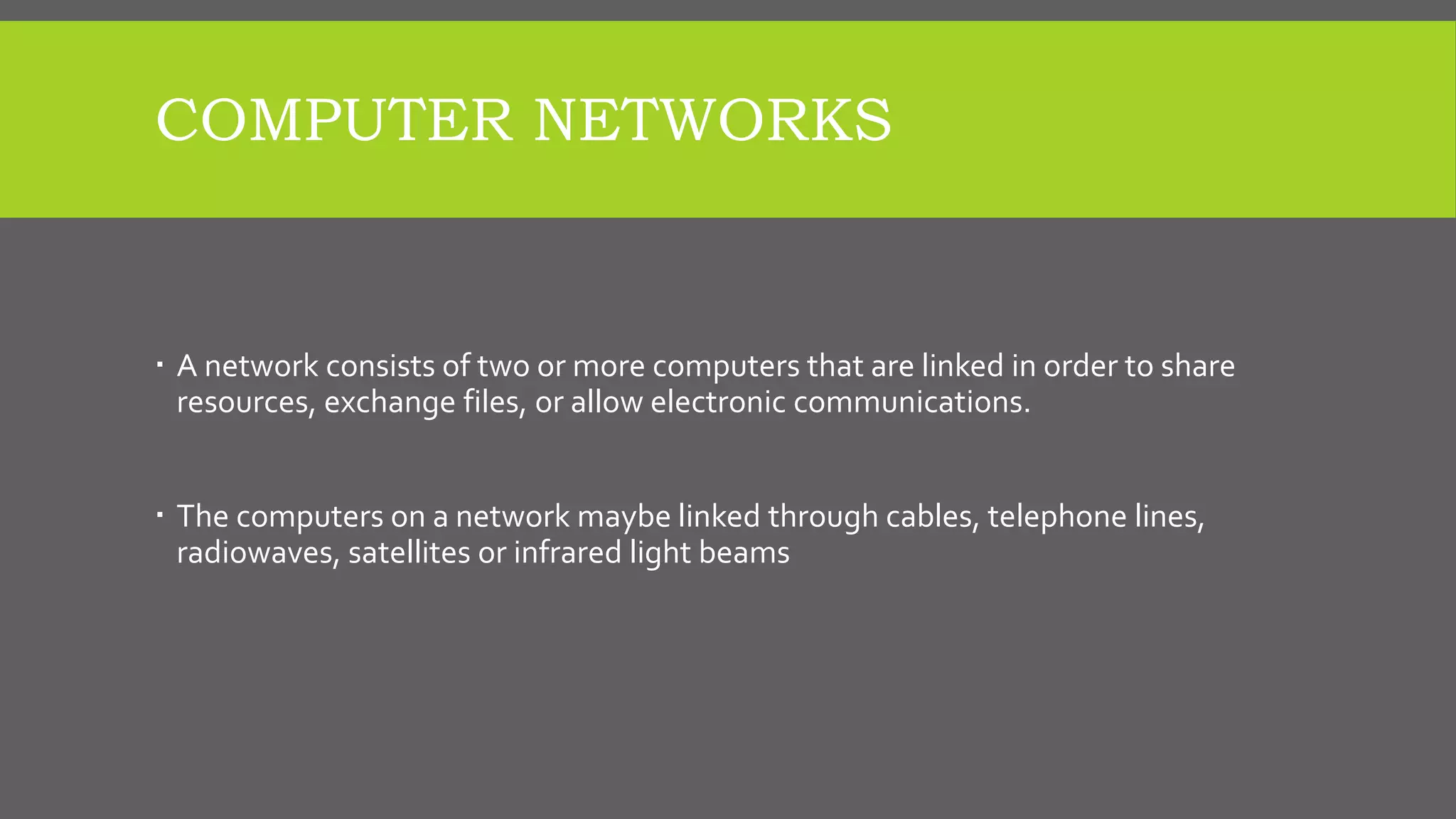 Types Of Computer Networks Pptx Computer Networking Computing