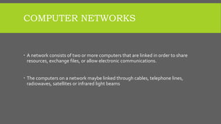 Types of computer networks | PPT