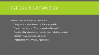 Types of computer networks | PPT