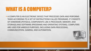 Types Of Computer ( Information Technology ) | PPTX