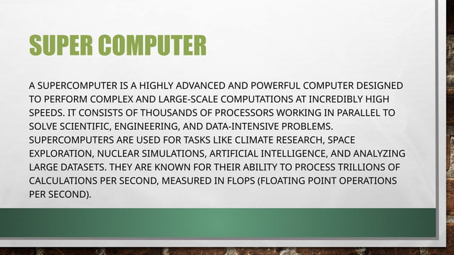 Types Of Computer ( Information Technology ) | PPTX