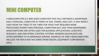 Types Of Computer ( Information Technology ) | PPTX