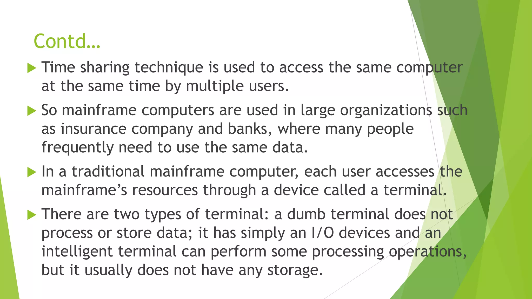 Types of computer on the basis of size | PPTX