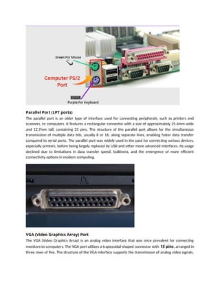 Types of Computer PortsAnd Their Functions With Picture | DOCX