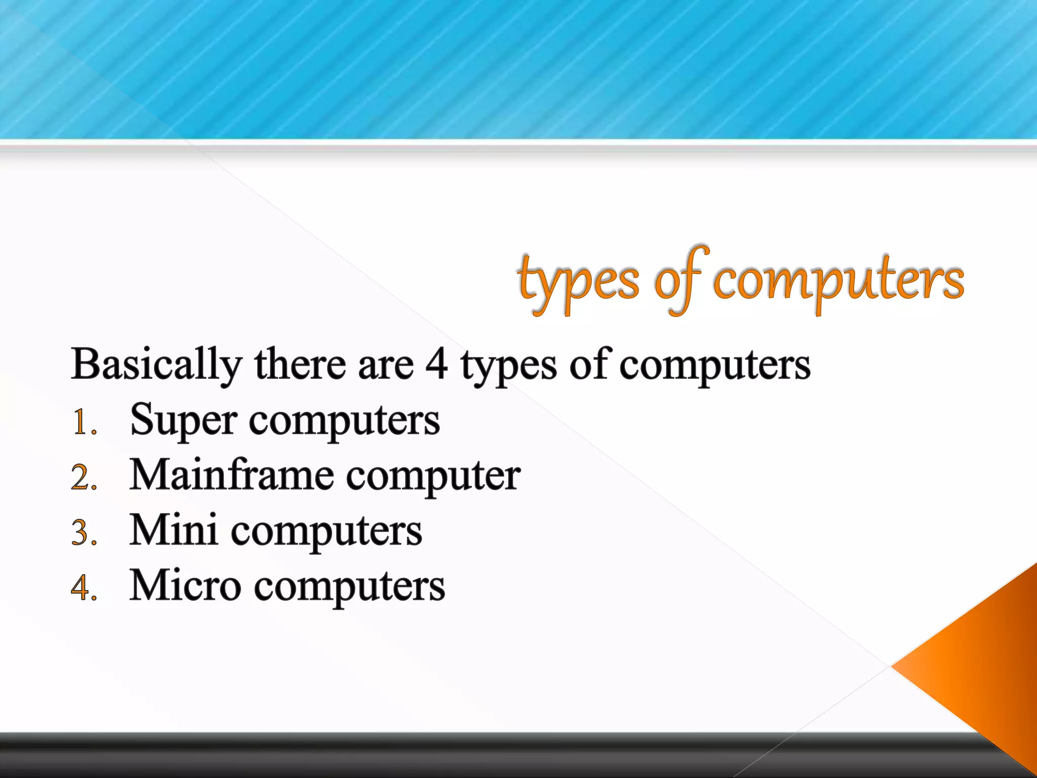Types of computers | PPT
