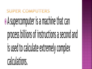 Types of computers | PPTX