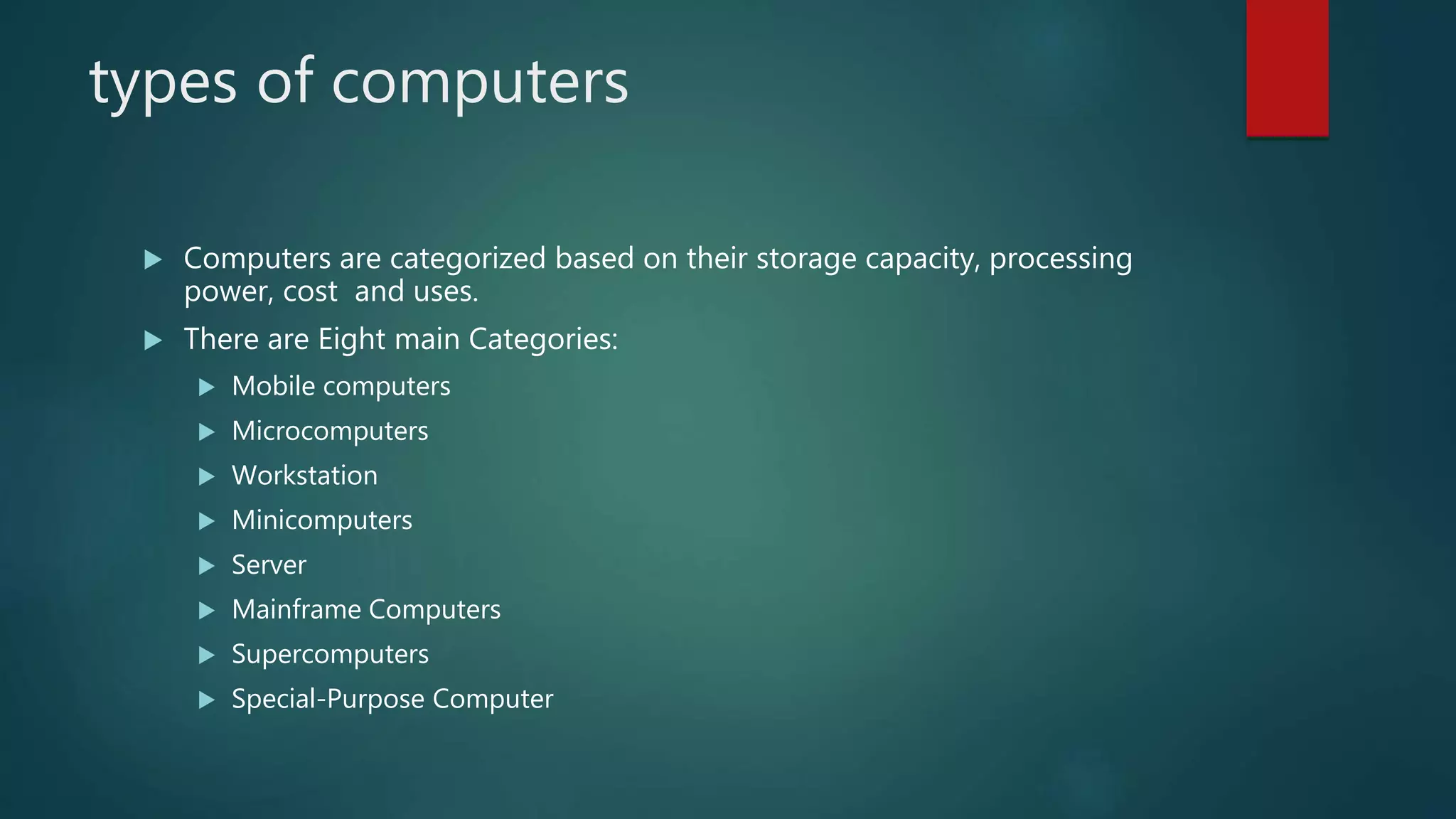 Types of computers | PPSX