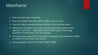 Types of computers | PPSX