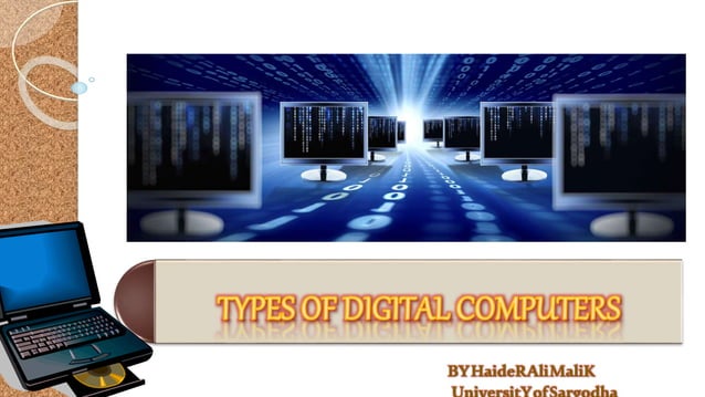 Types of computers | PPTX | Laptops | Computing