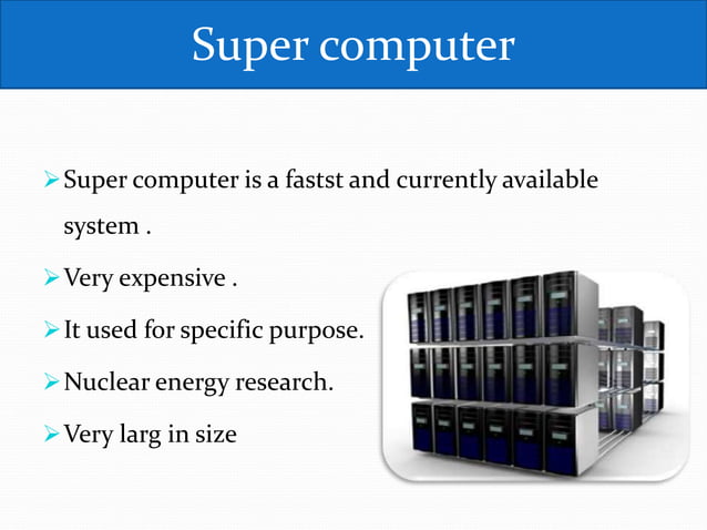 Types of computers | PPT