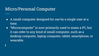 Types of computers | PPTX