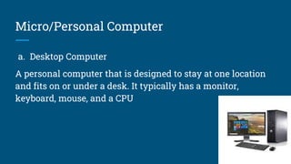 Types of computers | PPTX