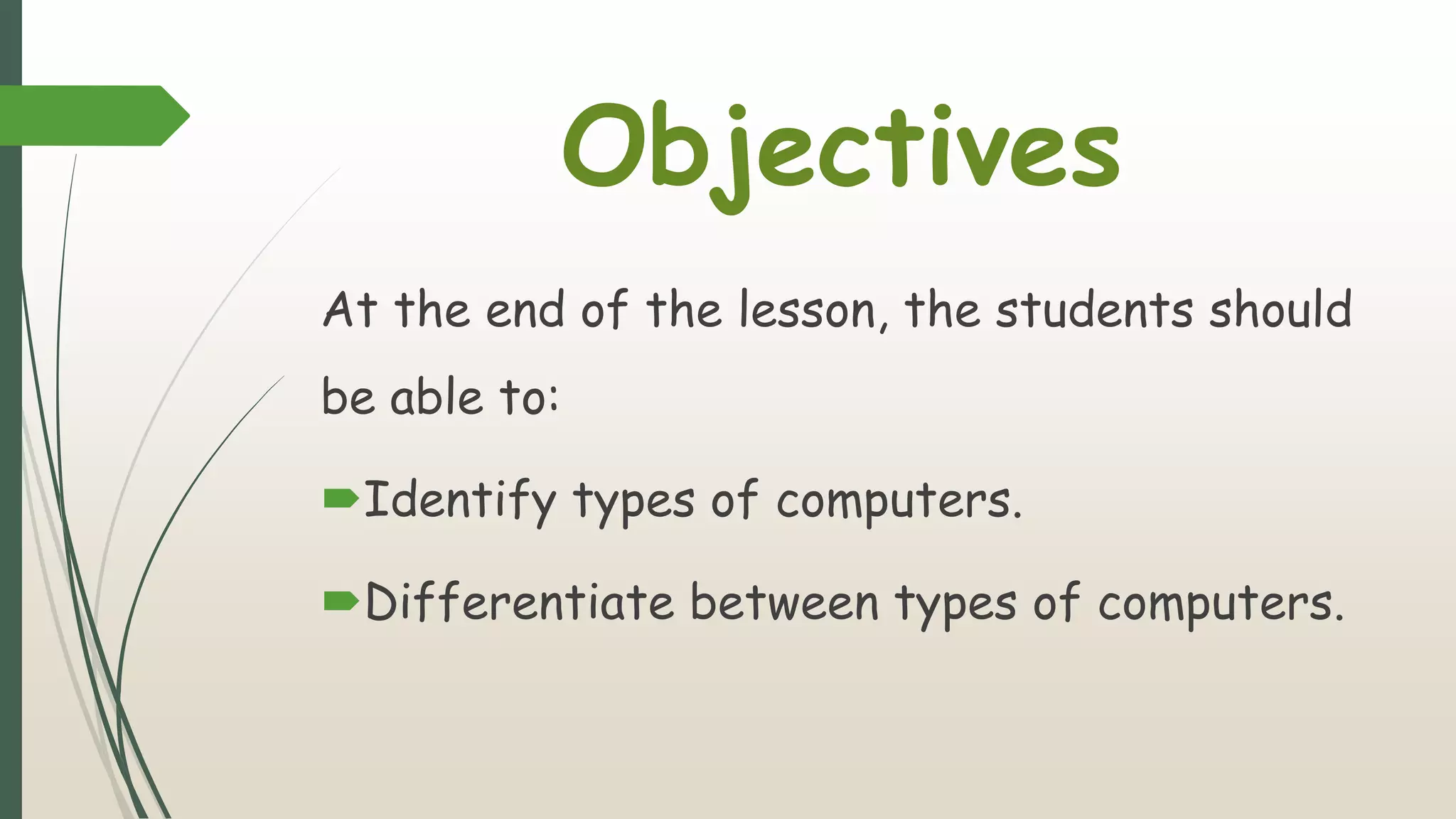 Types of computers grade1 | PPTX