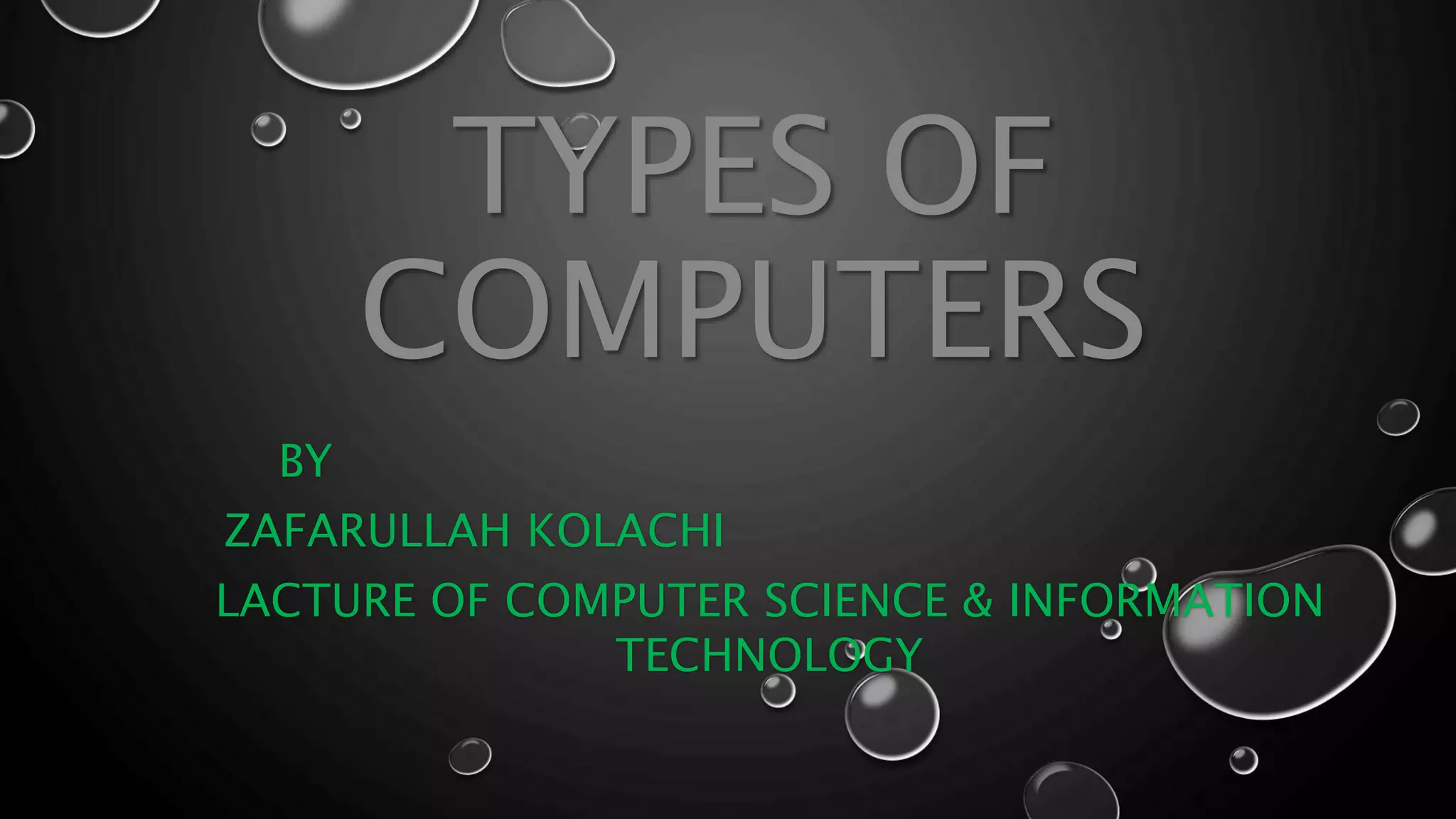 Types of computers | PPT