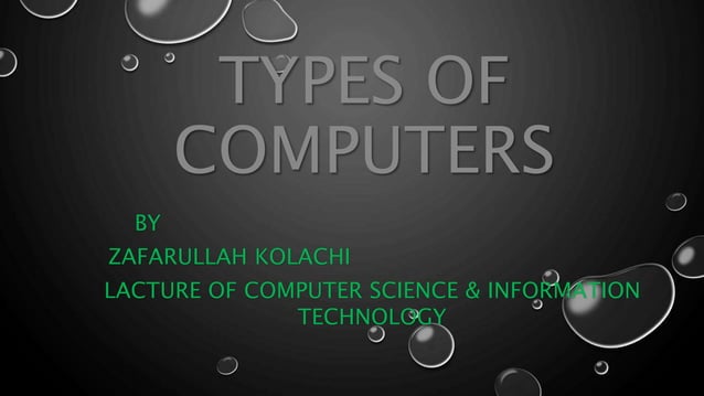 Types of computers | PPT