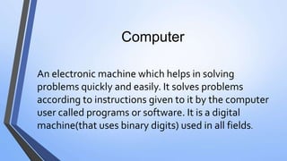 Types of computers | PPT