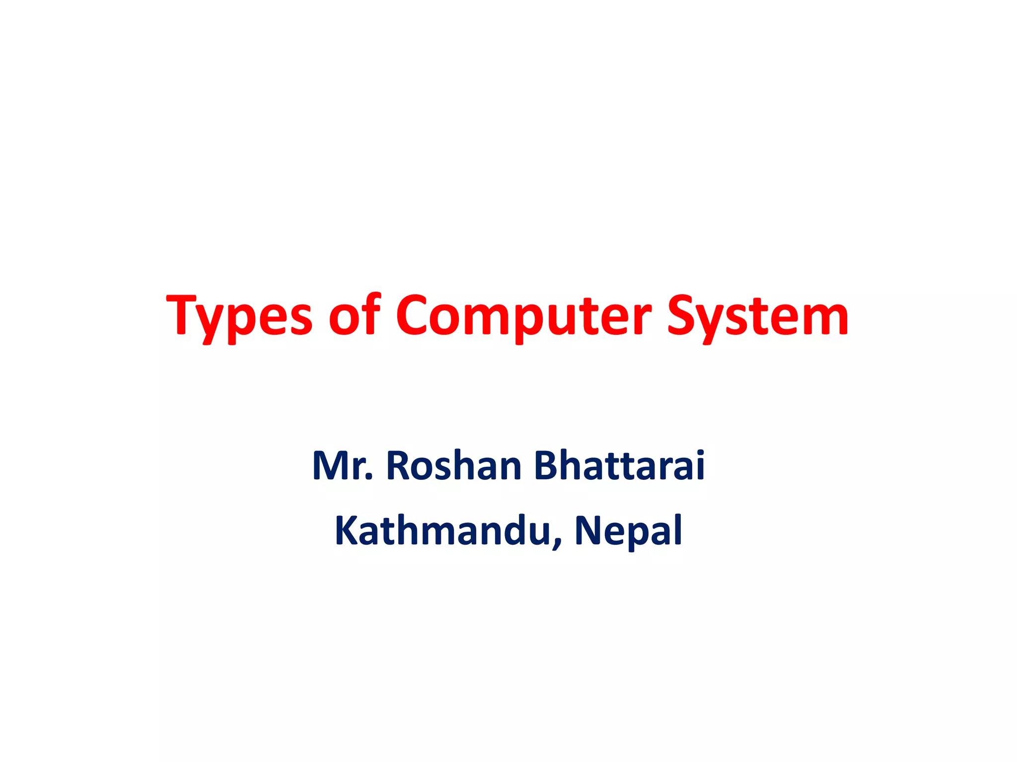 Types of Computer | PDF