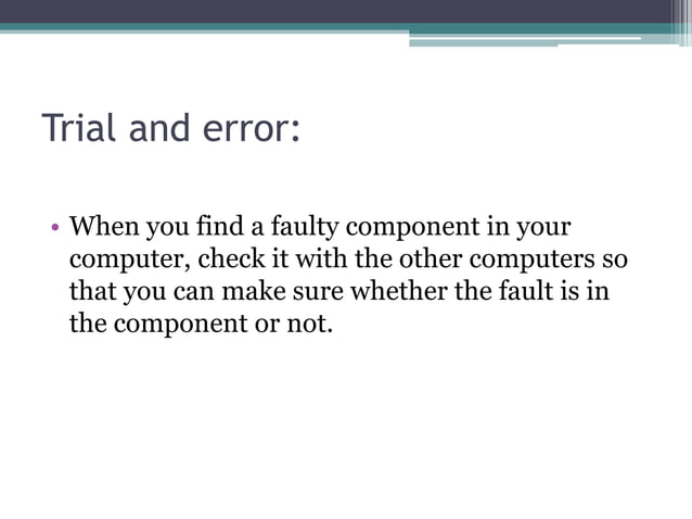 Types of computer system error | PPTX | Operating Systems | Computer Software and Applications