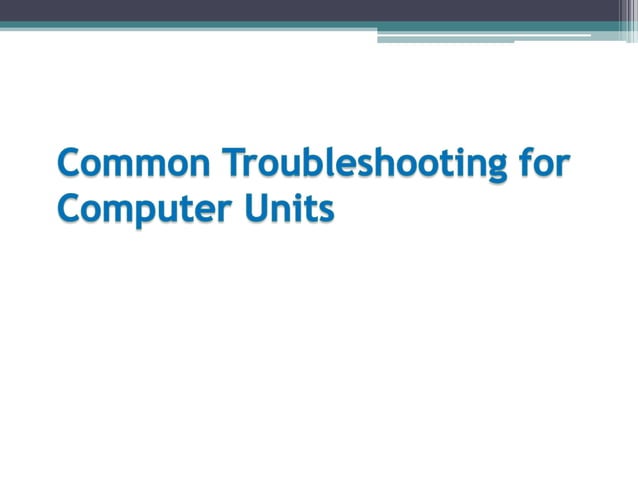 Types of computer system error | PPTX | Operating Systems | Computer ...