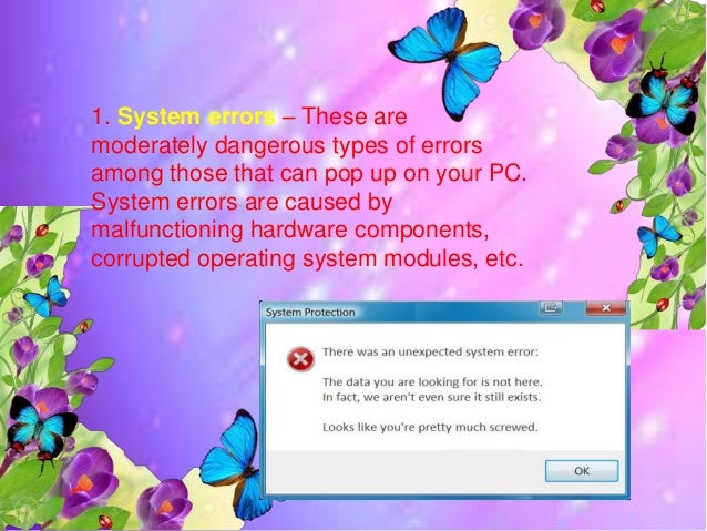 Types Of Computer System Errors