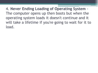 Types of Computer System Errors.pdf | Computing | Technology & Computing