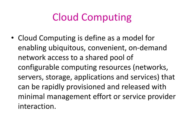 Types of computing | PPTX | Cloud Computing | Internet