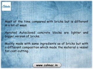 Types of Concrete Block Used in Building Construction | PPTX