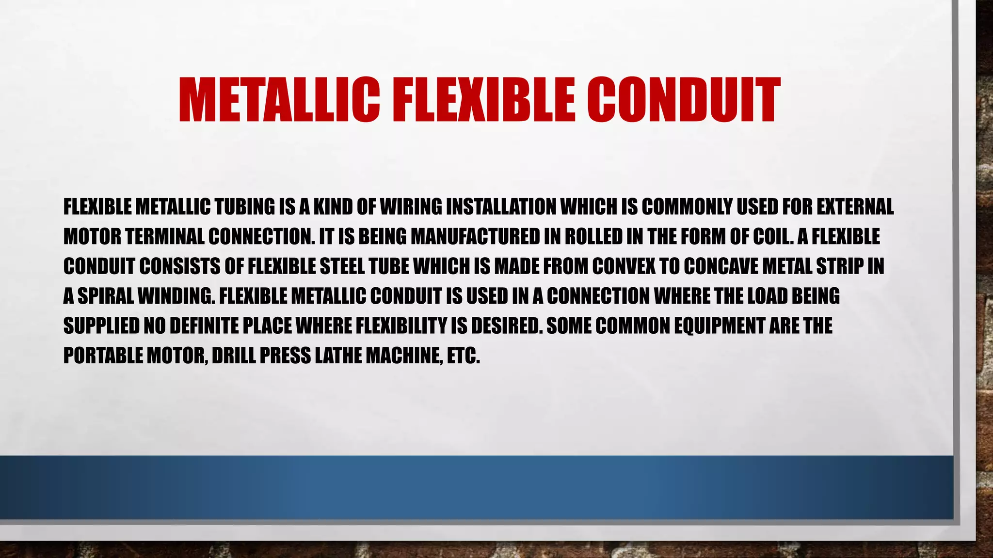 Types of conduits | PPTX