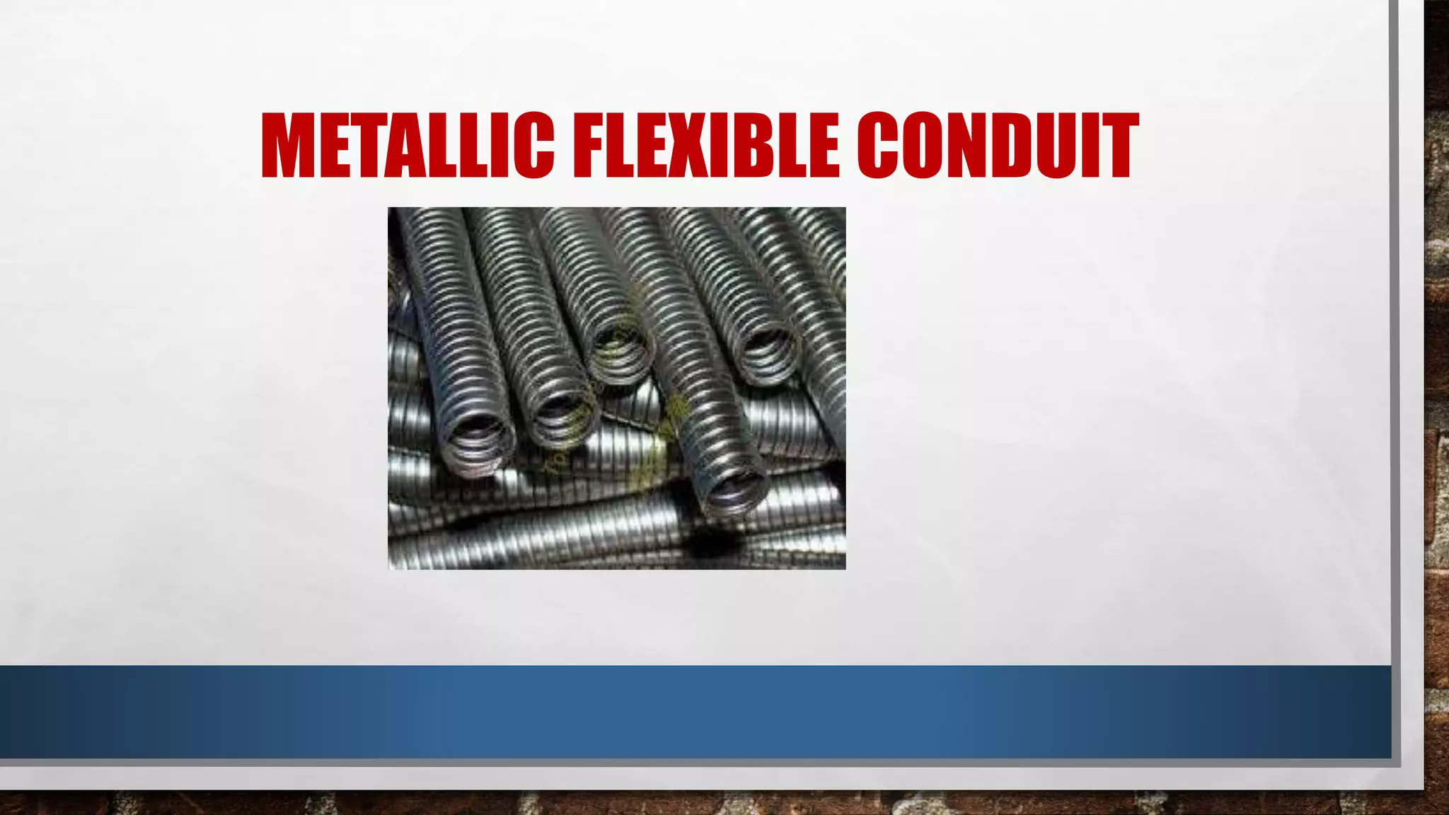 Types of conduits | PPTX