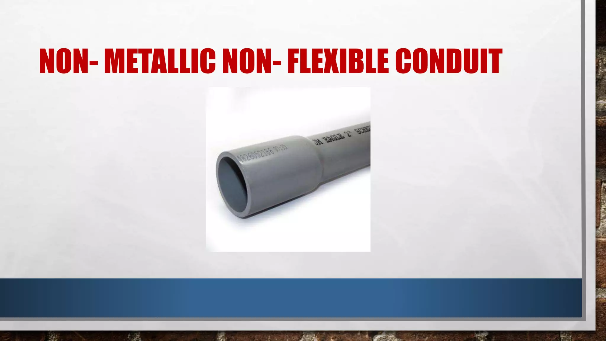 Types of conduits | PPTX
