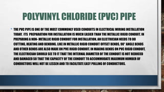 Types of conduits | PPTX