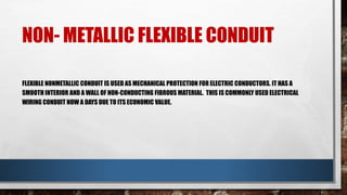 Types of conduits | PPTX