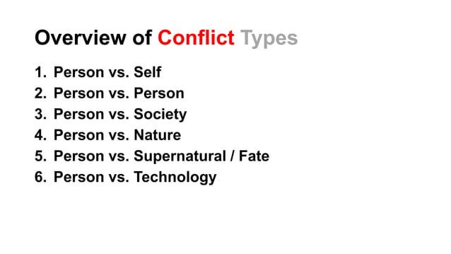 Types of conflict | PPT