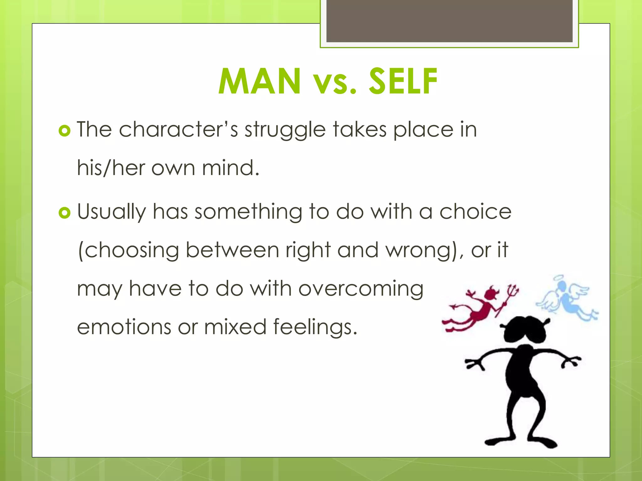 Types of conflict in literature | PPTX