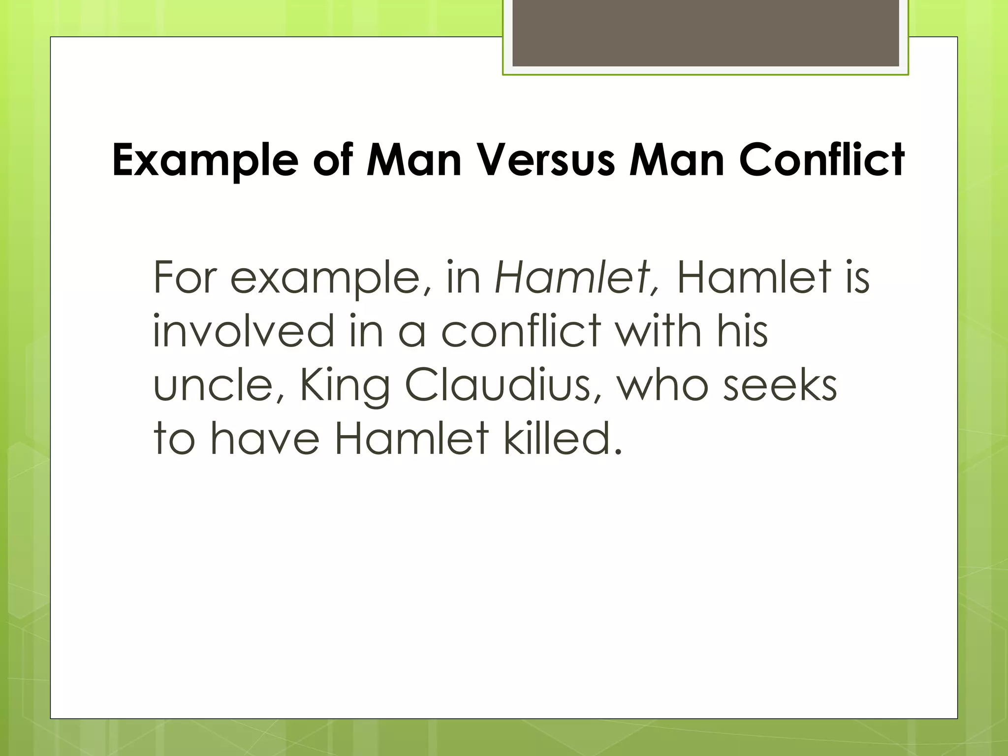 Types of conflict in literature | PPTX