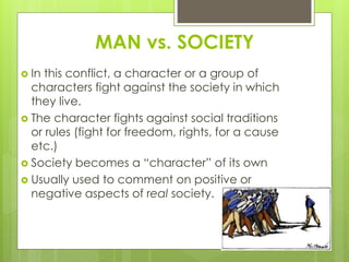 Types of conflict in literature | PPTX