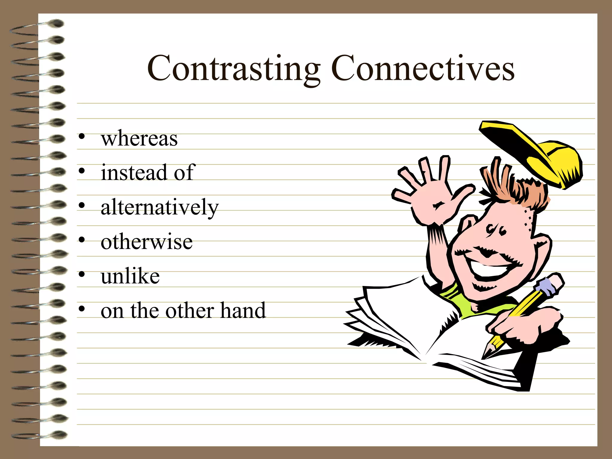 Types of connectives | PPT