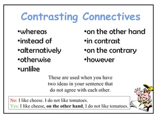 Types of connectives | PPT