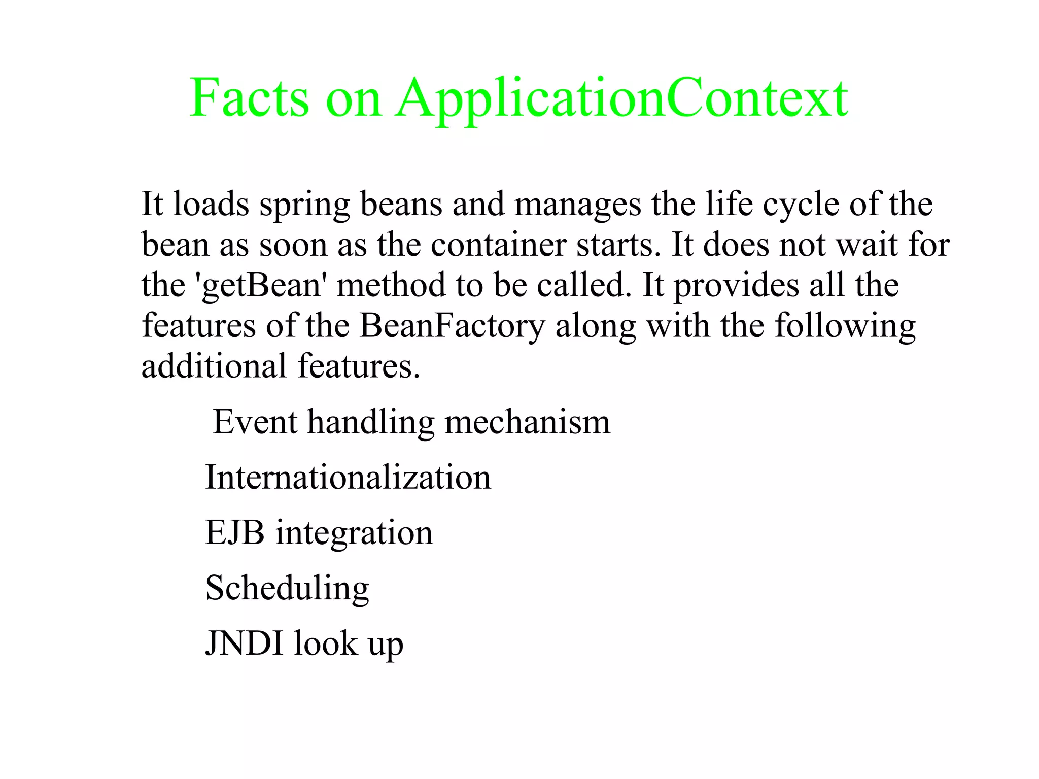 Different Types of Containers in Spring | PPT