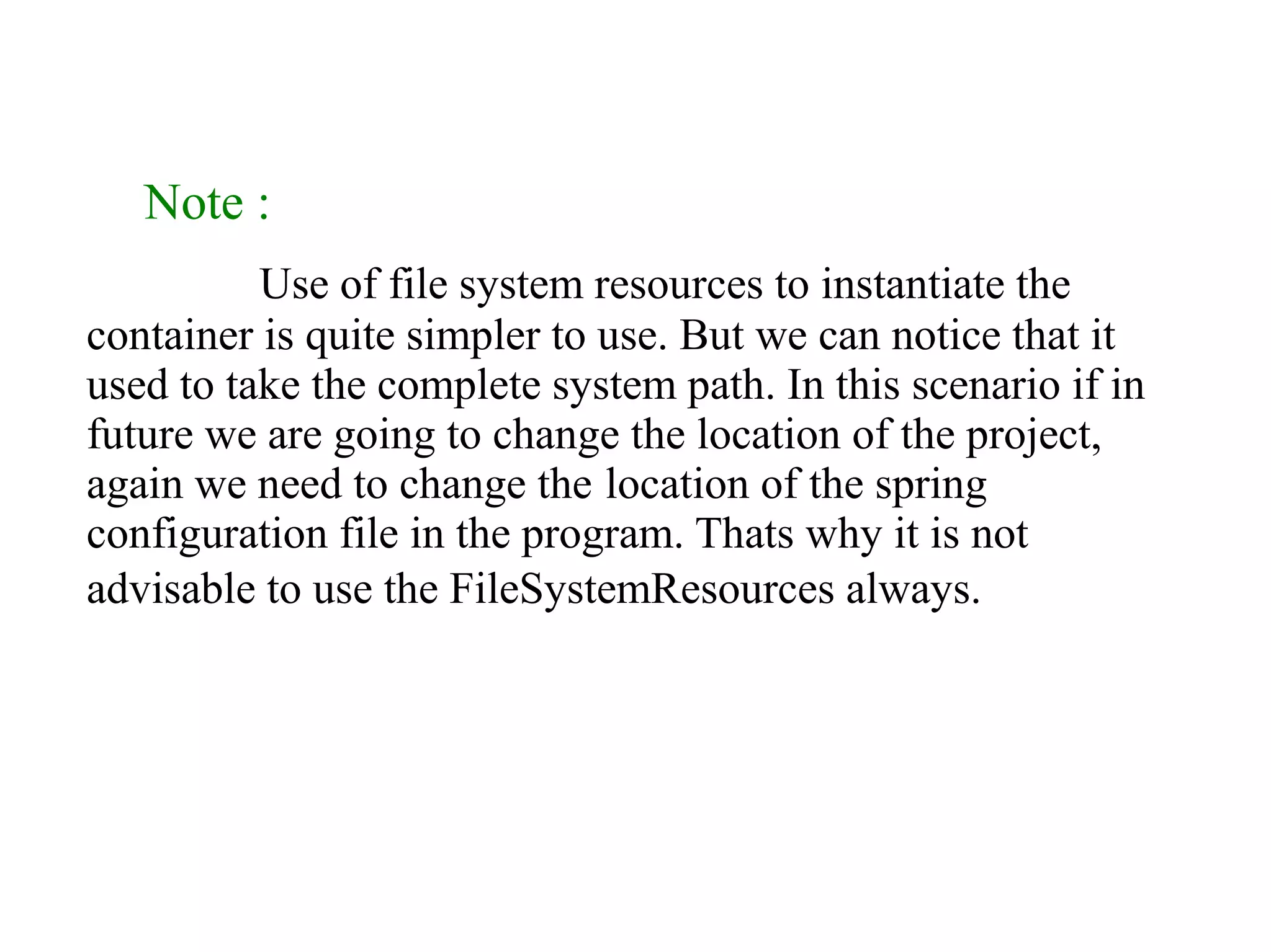 Different Types of Containers in Spring | PPT